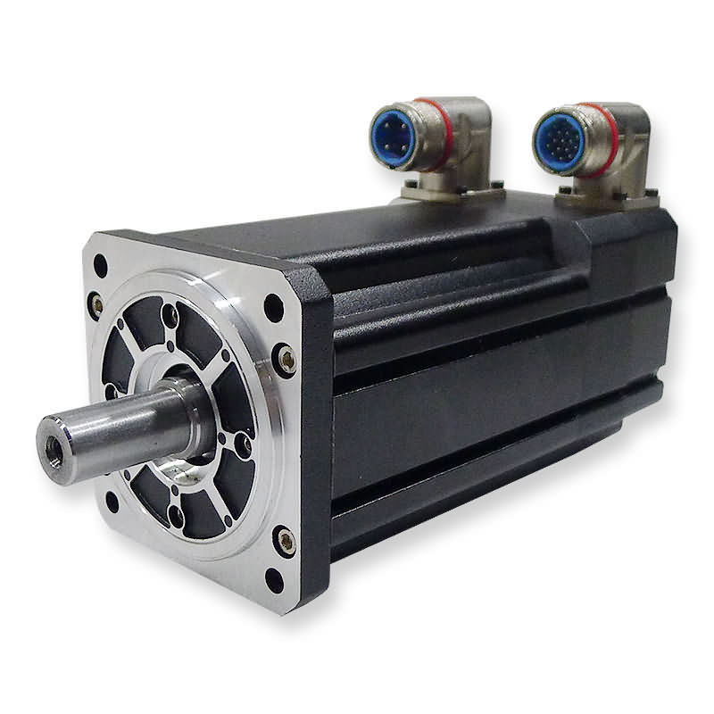 AC 4 Pole Electric Motor , RD Series Brushless Servo Motors 80 mm * 80 ...